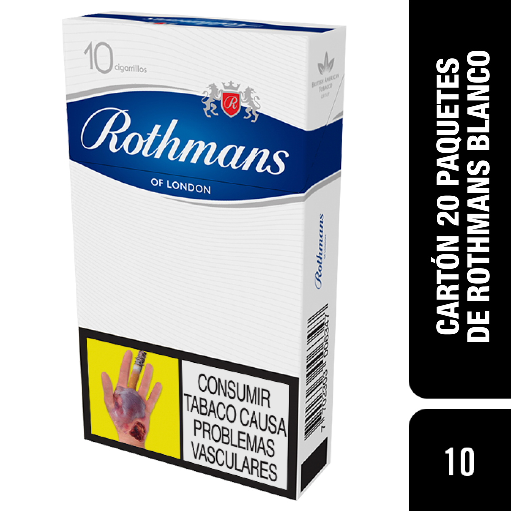 Rothmans Blanco – Cajetilla x 20und – Distribuidora San Diego